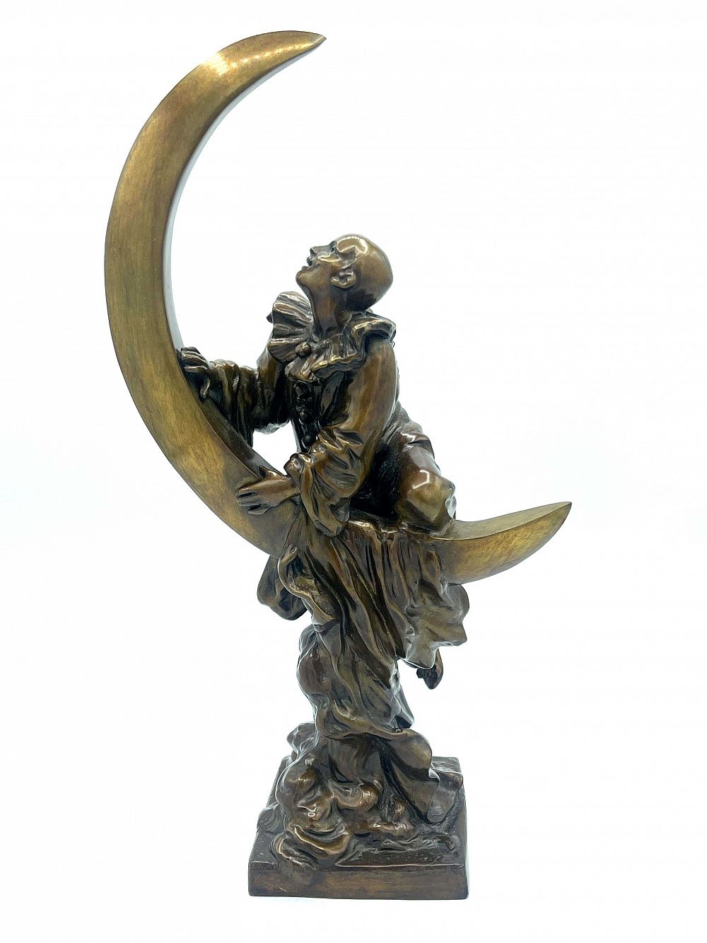 Alfred Jean Foretay | The clown climbing into a crescent moon (Circa ...