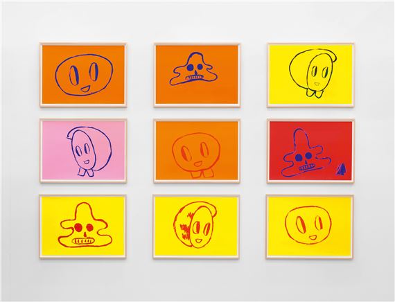Andre Butzer | Untitled 1-9 (Complete set of 9 screenprints) (2021 ...