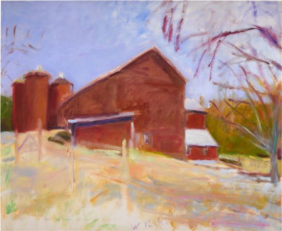 Wolf Kahn | Victorian Barns in New Jersey (1985) | MutualArt