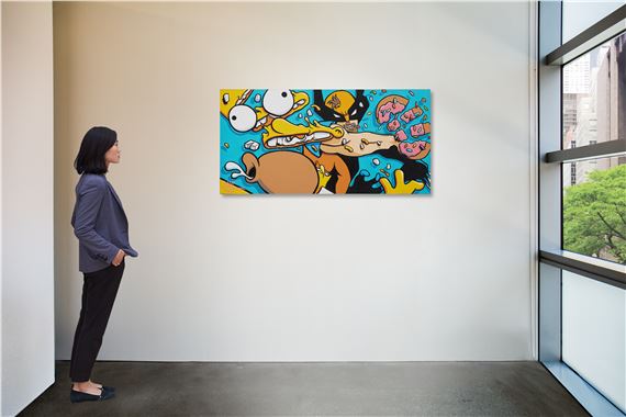 Matt Gondek | Wolverine vs Homer (2016) | MutualArt