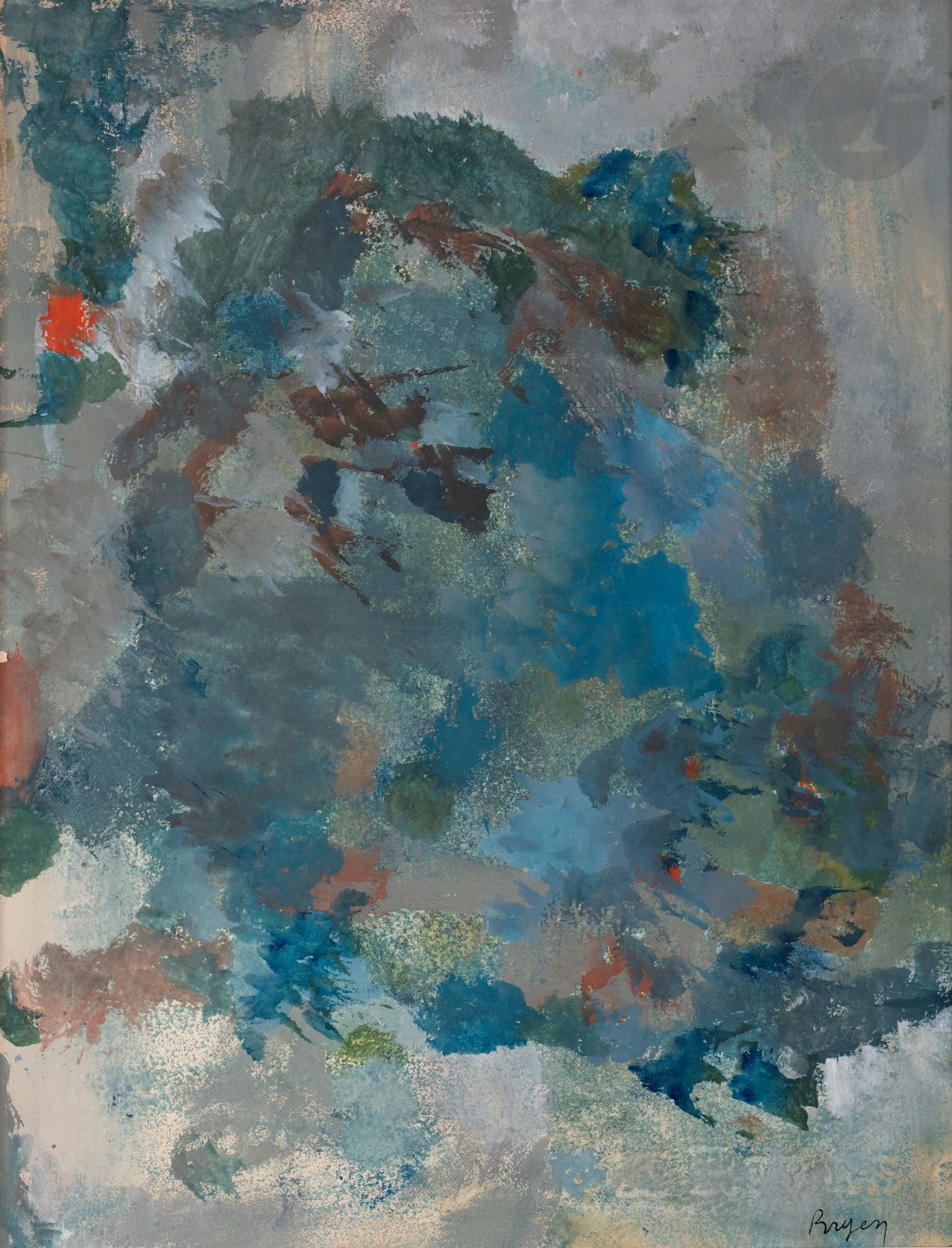 Camille Bryen | Composition (1959) | MutualArt