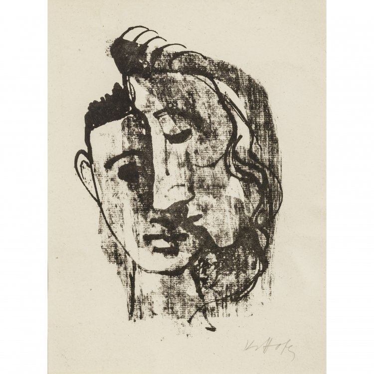 Karl Hofer | Zwei Gesichter | MutualArt