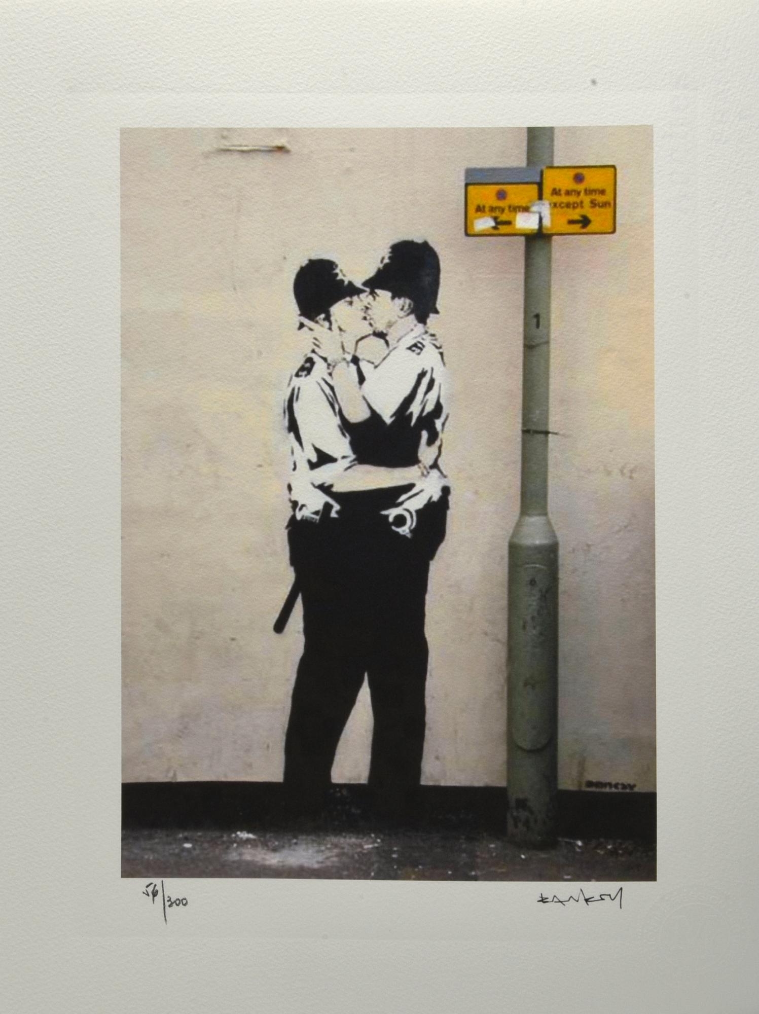 Banksy | KISSING COPPERS | MutualArt