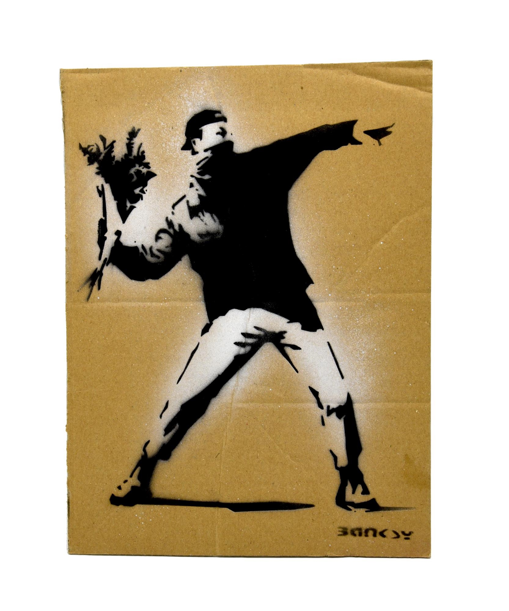 Banksy Flower Thrower Original