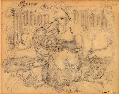 Hans Fay | sketch sheet million marks | MutualArt