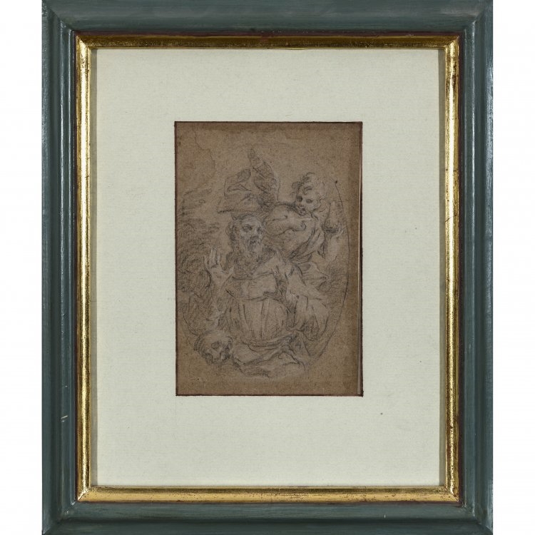 Gregorio de Ferrari | Heiliger mit Engelserscheinung | MutualArt