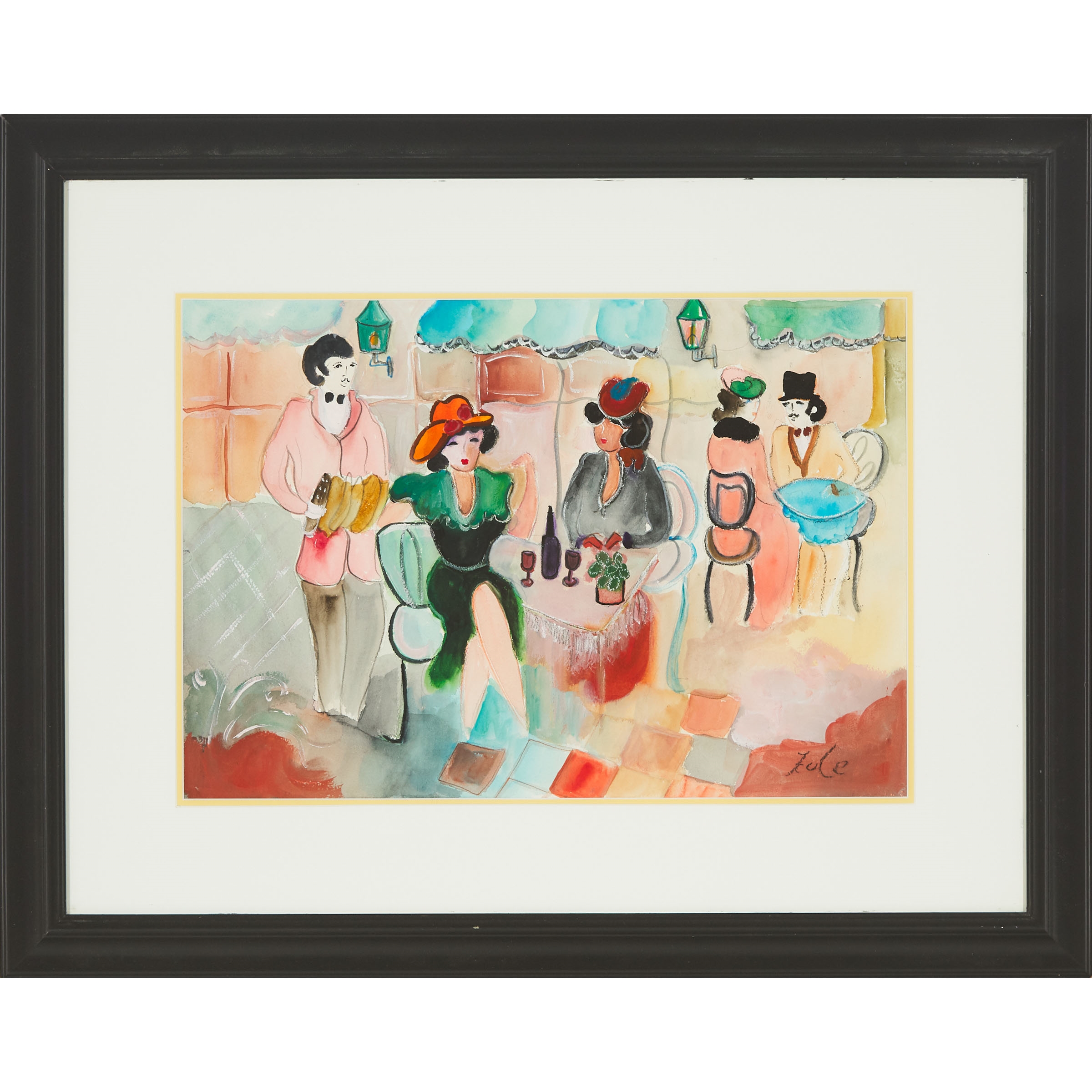 Zule Moskowitz | LADIES IN A CAFE | MutualArt