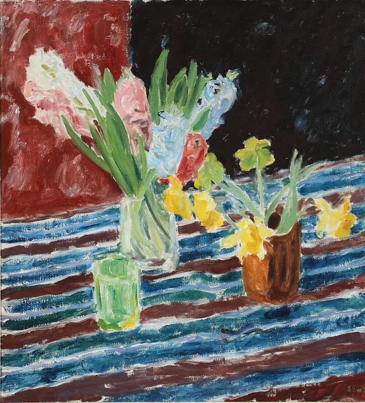 Sigurd Swane | Still life with flowers (1925) | MutualArt