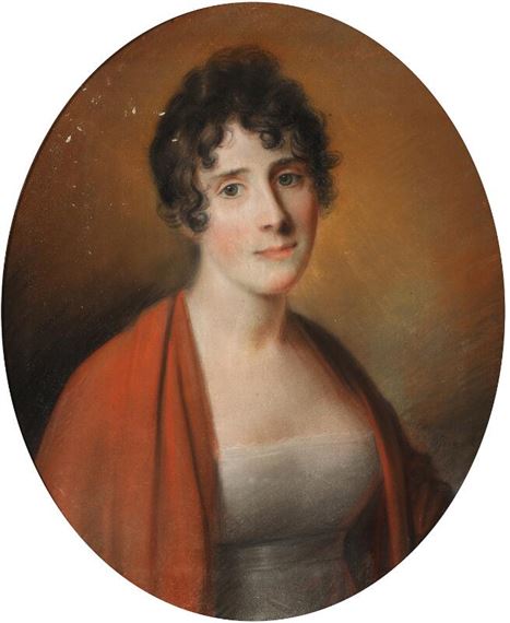 Christian Hornemann | Portrait of the artist's wife Christiane (1781 ...