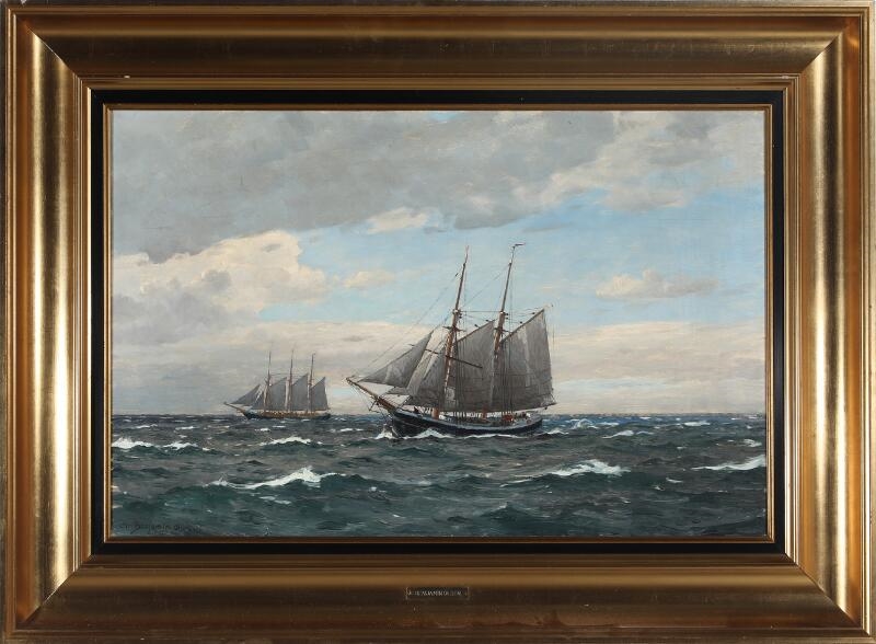 Christian Benjamin Olsen | Seaships with ships | MutualArt