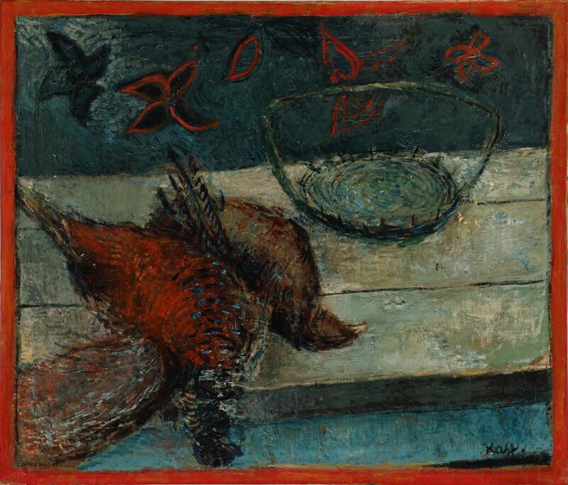Kay Christensen | Still life with bowl and birds | MutualArt