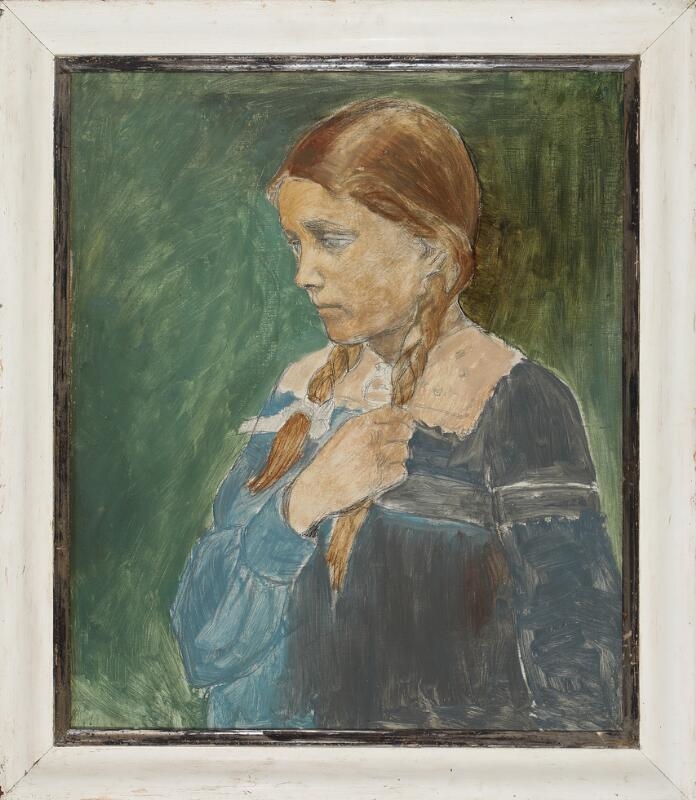 Fritz Syberg | A portrait of the artist's daughter Besse | MutualArt