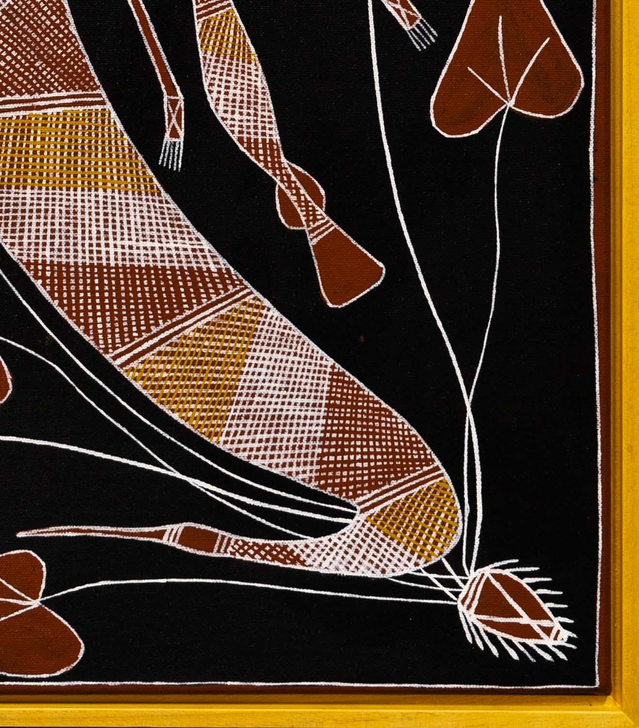 Trevor Nganjmirra | Rainbow Serpent, Yelk Yelk and Barramundi (2019 ...