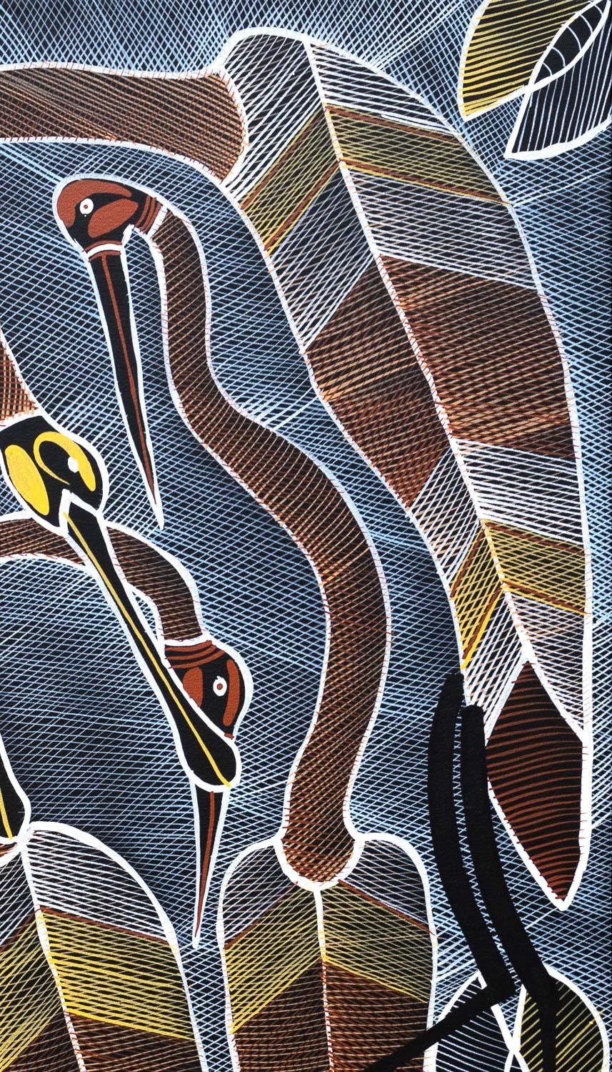 Edward Blitner | Brolgas at the Billabong | MutualArt