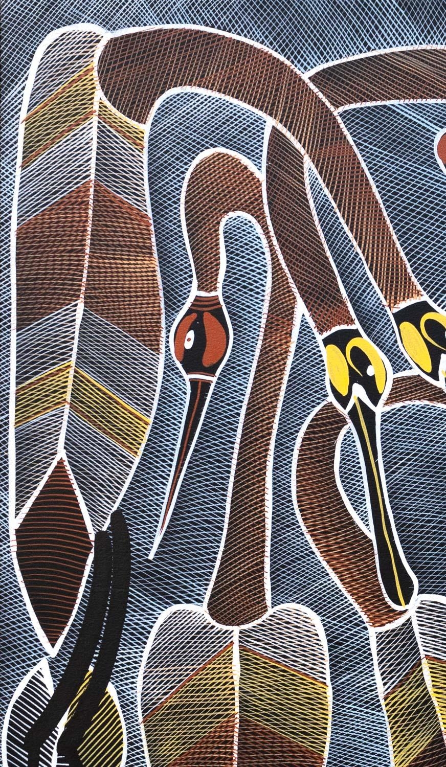 Edward Blitner | Brolgas at the Billabong | MutualArt