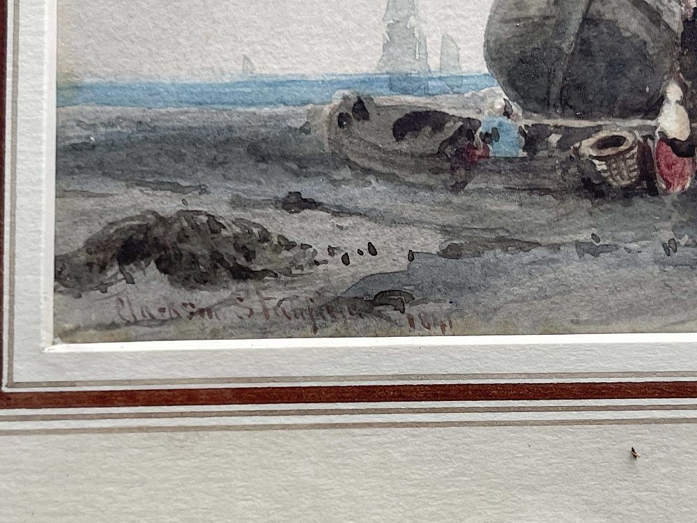 Clarkson Frederick Stanfield | A beach scene with shipwreck (1841 ...