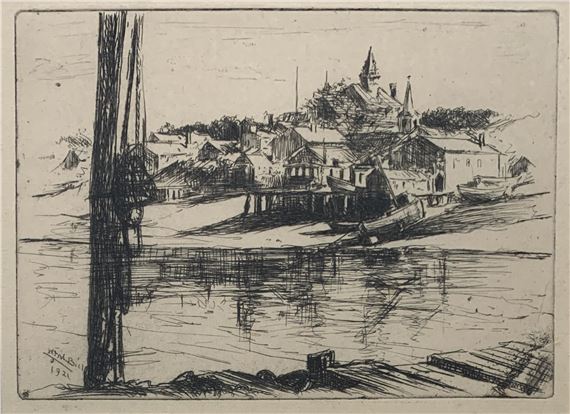 William Harry Warren Bicknell | Provincetown (1921) | MutualArt