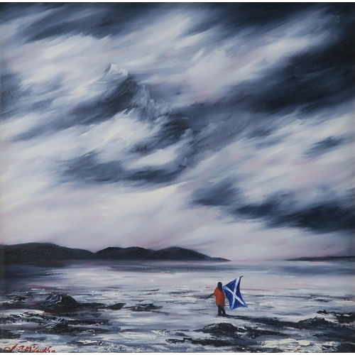 J. P. McLaughlin | SALTIRE ON STORMY SHORE | MutualArt