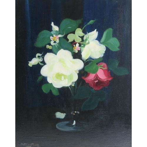 James Stuart Park | STILL LIFE OF WHITE AND RED ROSES | MutualArt