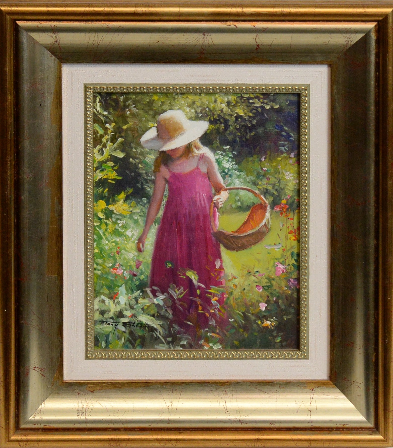 Tony Sheath | Chloe Gathering Flowers | MutualArt