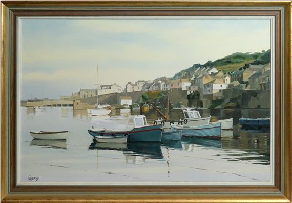 Geoffrey Huband | Newlyn Old Harbour (1979) | MutualArt