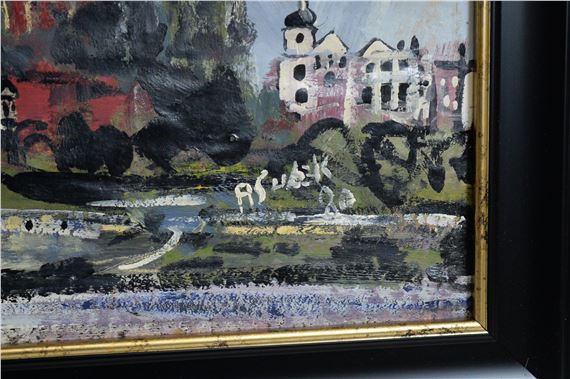 Antoni Sulek | Polish Soldier Towering Over a Townscape | MutualArt