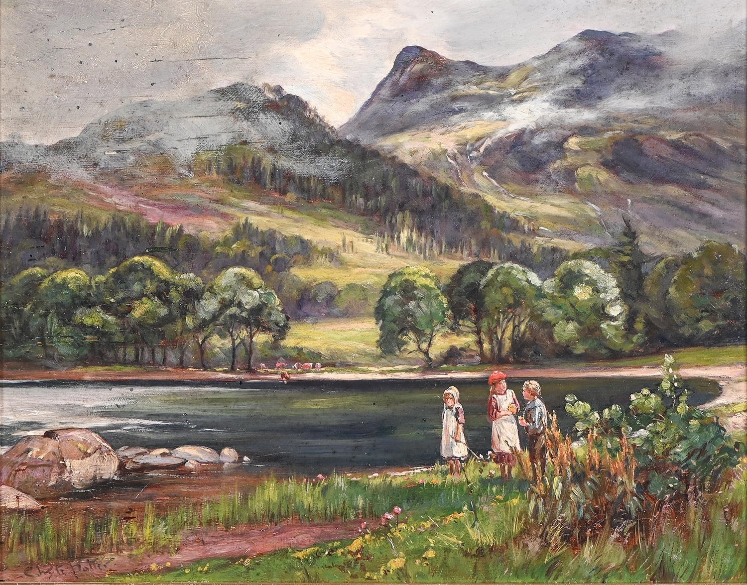 Charles Potter | Glencoyne Bay and Fell Ullswater | MutualArt