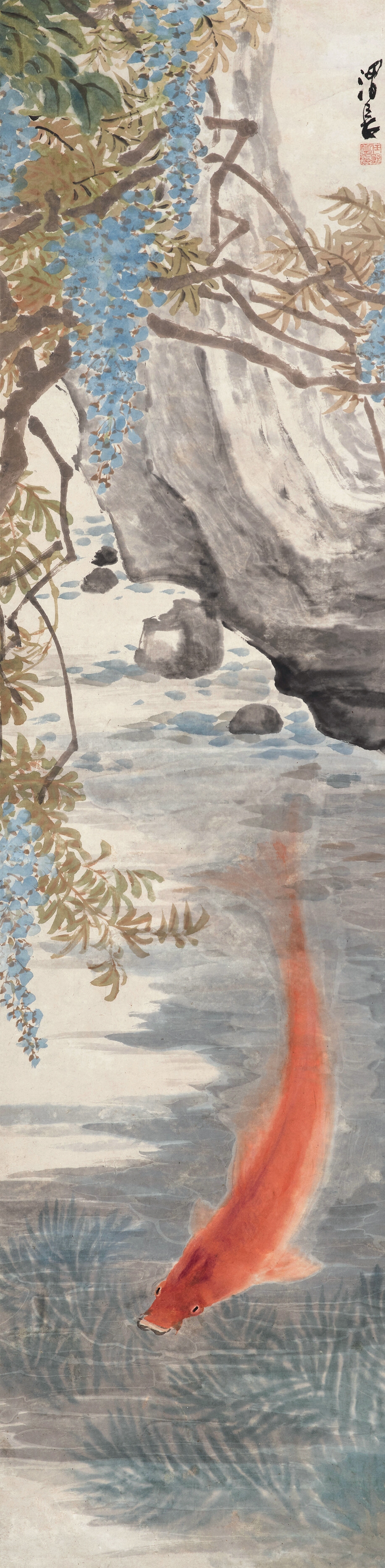 Ren Xiong | Wisteria Fish | MutualArt