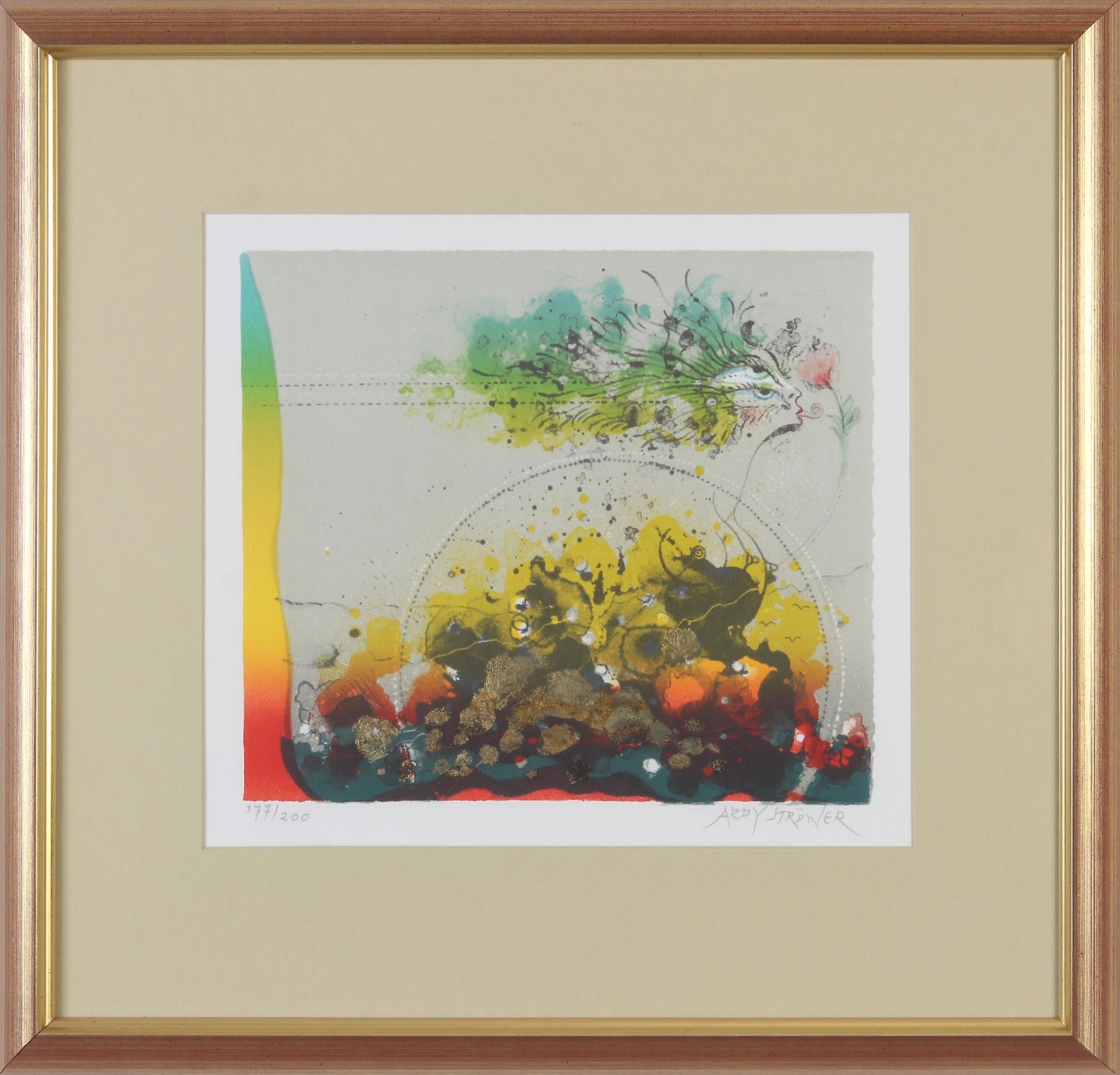 Ardy Strüwer | komposition med fantasifigur | MutualArt