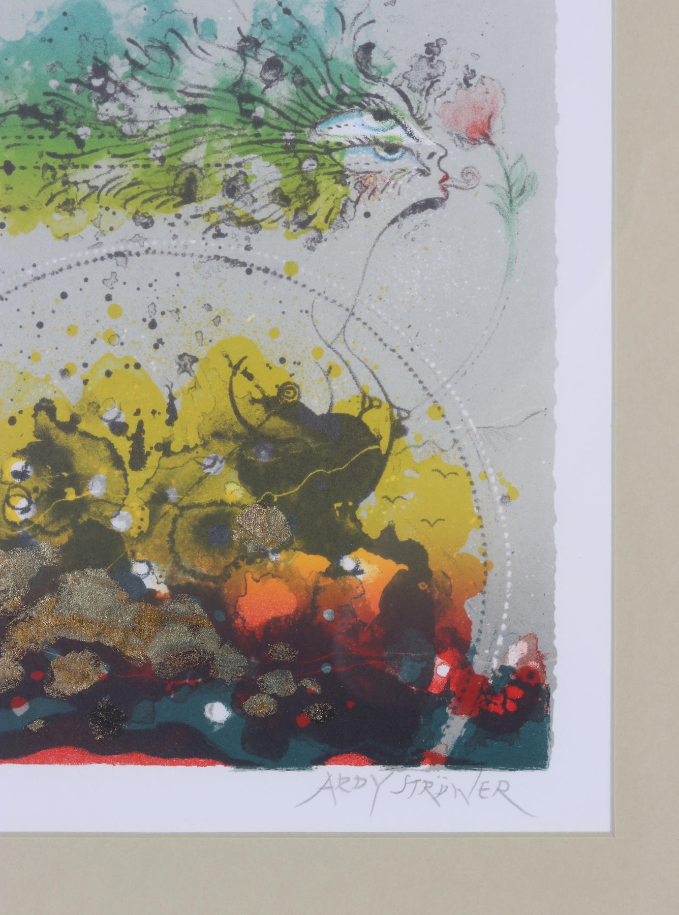 Ardy Strüwer | komposition med fantasifigur | MutualArt