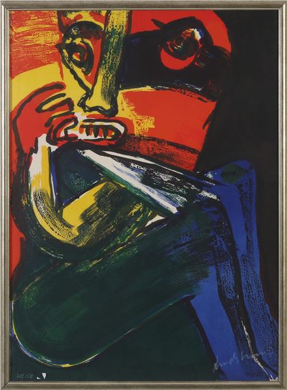 Bengt Lindström | Komposition med fantasifigur | MutualArt