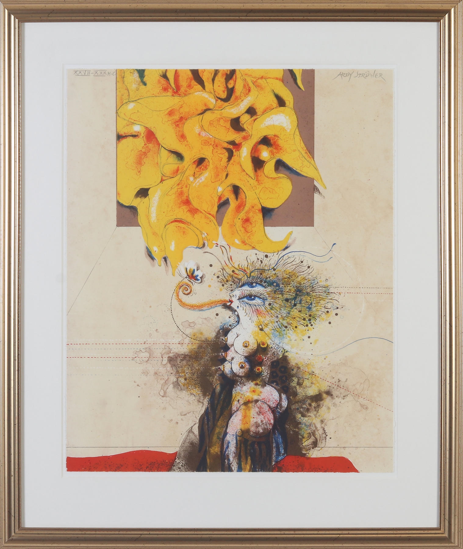 Ardy Strüwer | Komposition med fantasifigur | MutualArt