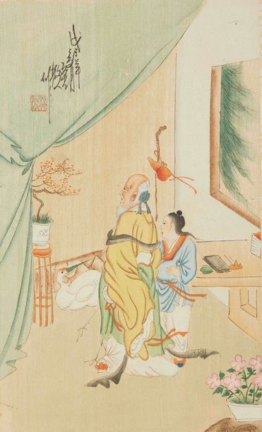 Chinese School | Set of drawings and paintings including flowers ...