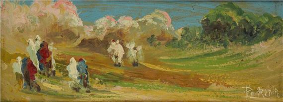 Lucien A. Perona | Animated orientalist landscape | MutualArt