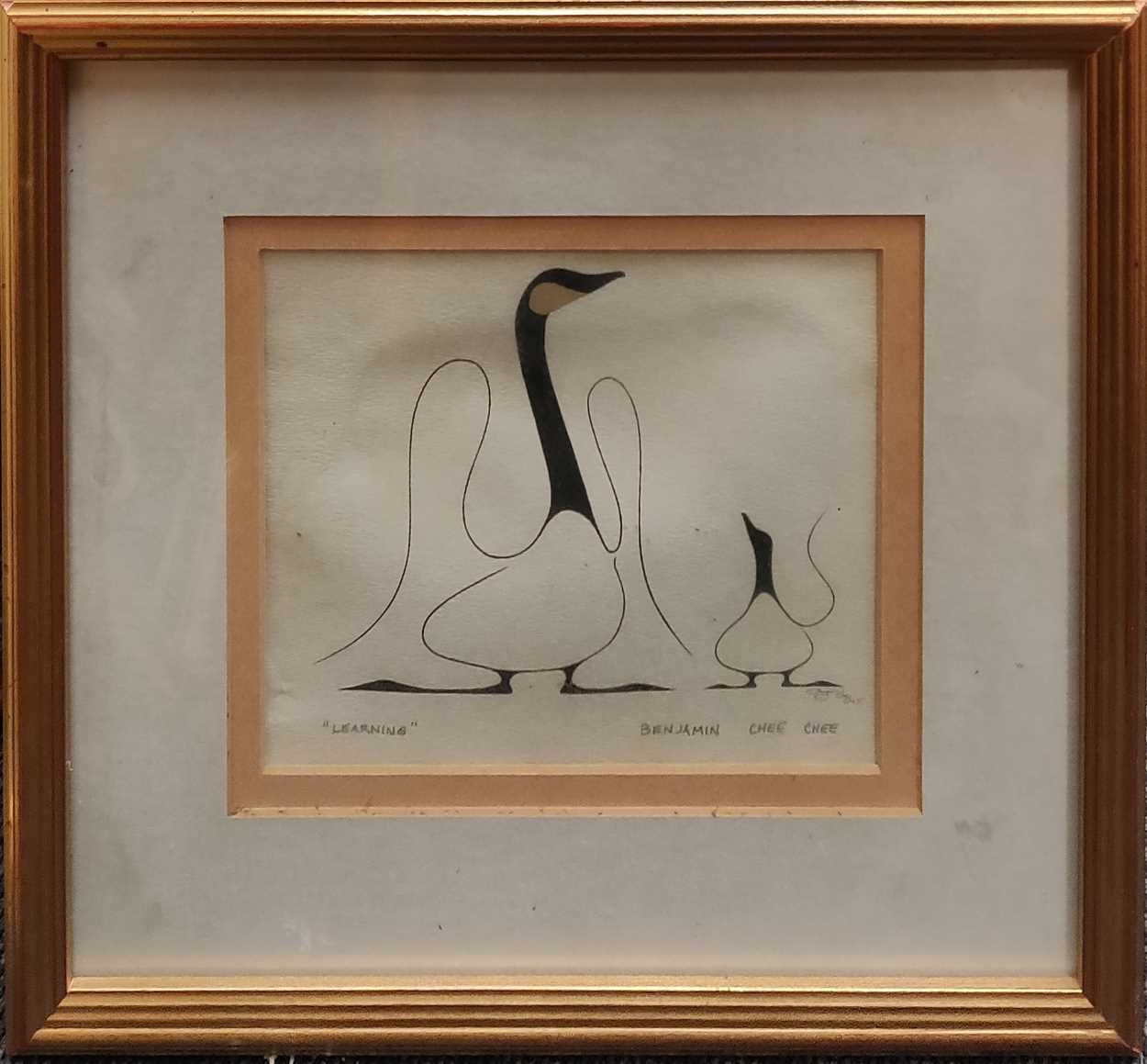 Benjamin Chee Chee | Friends and Learning | MutualArt