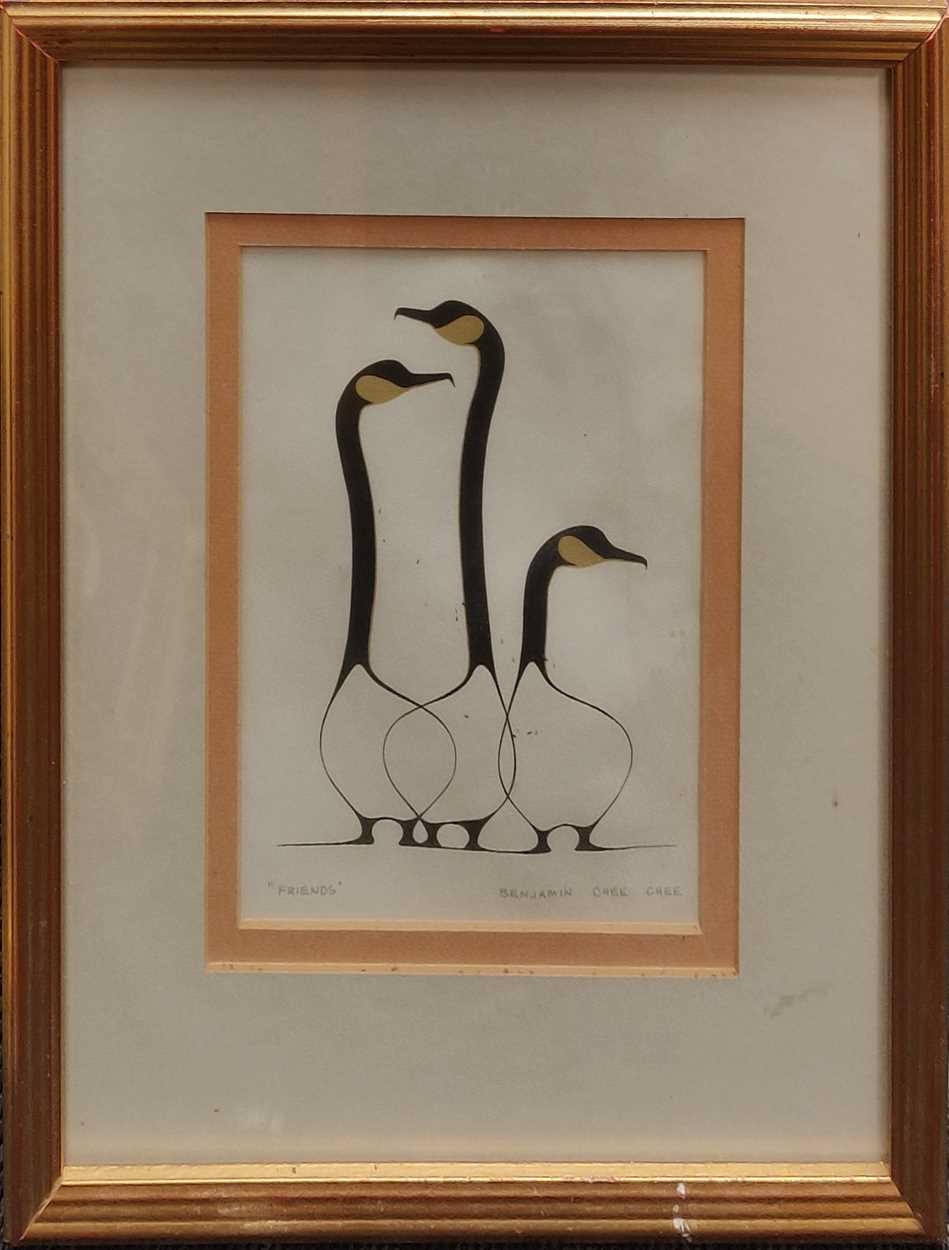 Benjamin Chee Chee | Friends and Learning | MutualArt