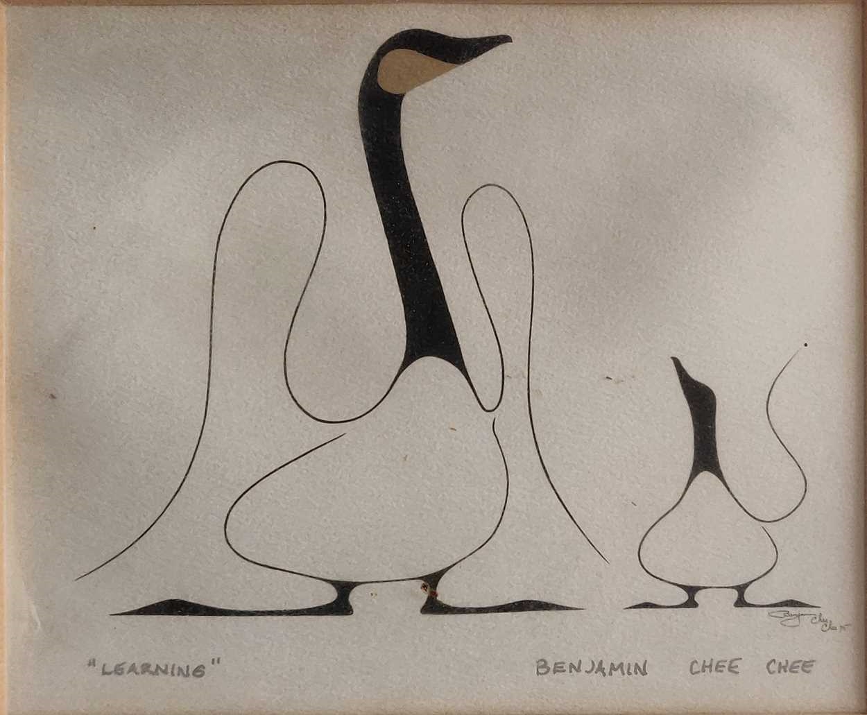 Benjamin Chee Chee | Friends and Learning | MutualArt