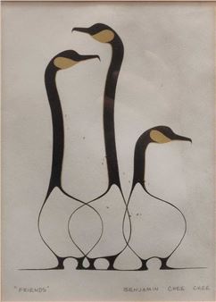 Benjamin Chee Chee | Goose in Flight | MutualArt