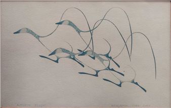 Benjamin Chee Chee | Goose in Flight | MutualArt