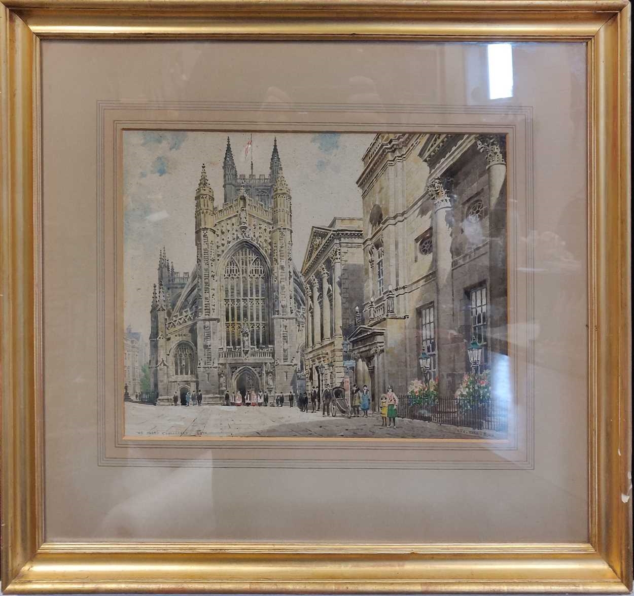 Arthur C. Fare | Four views of Bath - The Abbey Churchyard; The ...