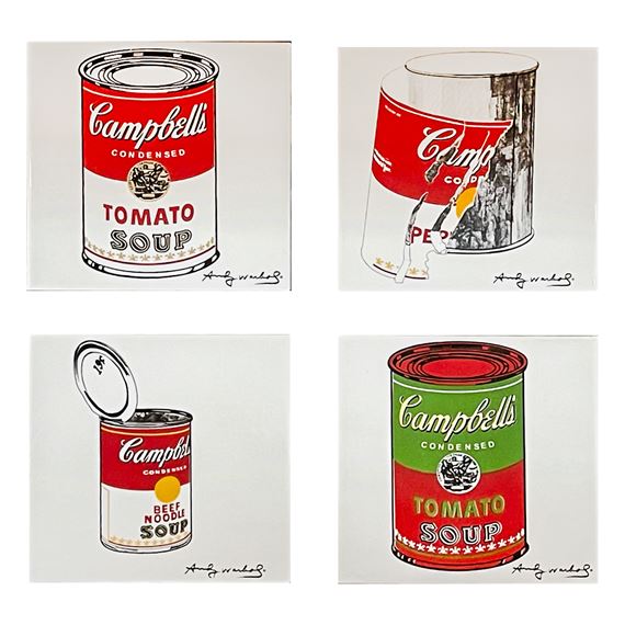 Andy Warhol | A lot of 4 Andy Warhol ceramic plates | MutualArt