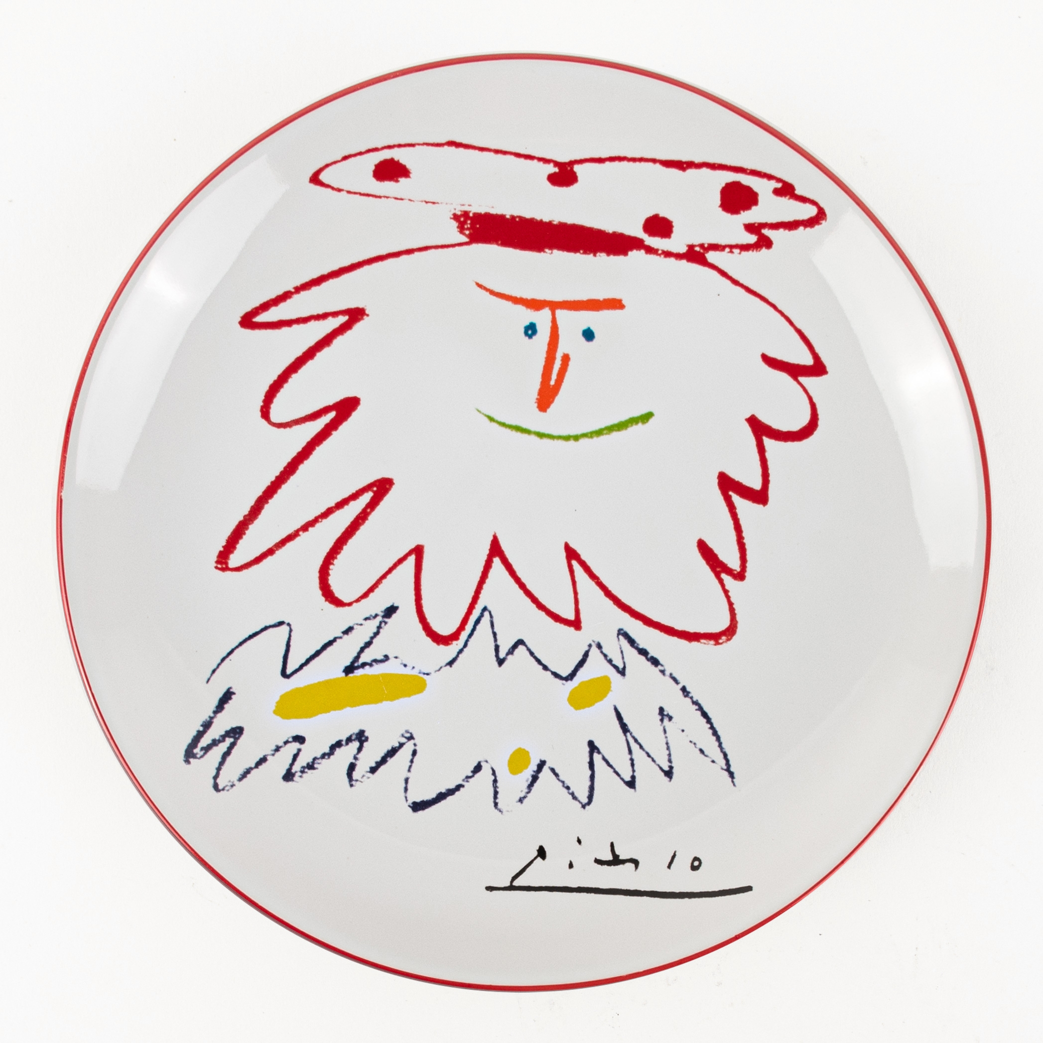 Pablo Picasso | A plate featuring Pablo Picasso's 'The King' | MutualArt