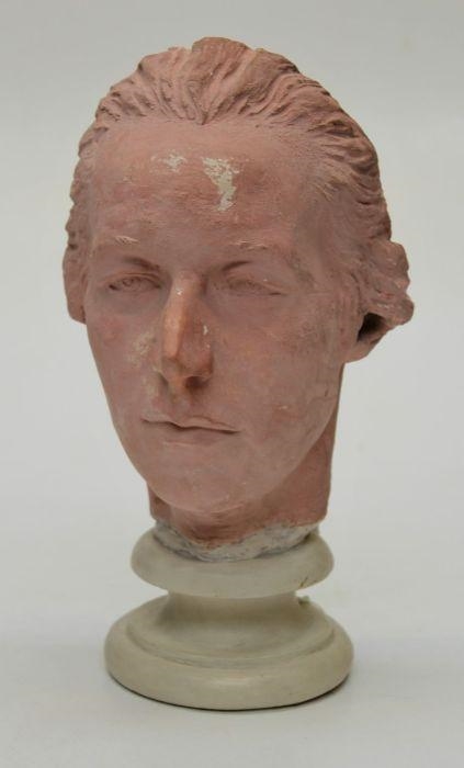 William Pitt | A skin tone tinted plaster life mask of William Pitt the ...
