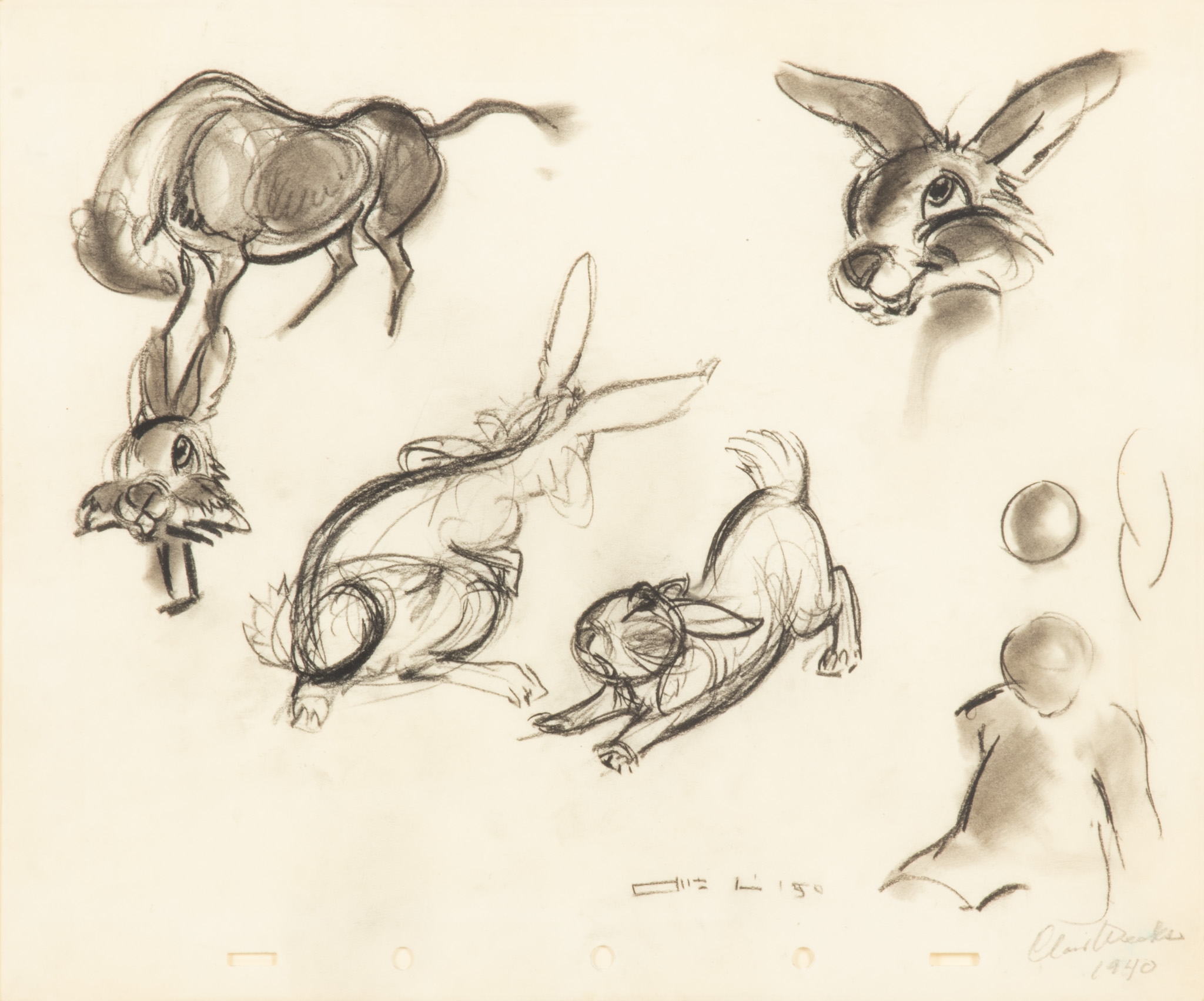 Clair Weeks | THUMPER MODEL SHEET CHARACTER STUDY (BAMBI 1942) (Circa ...