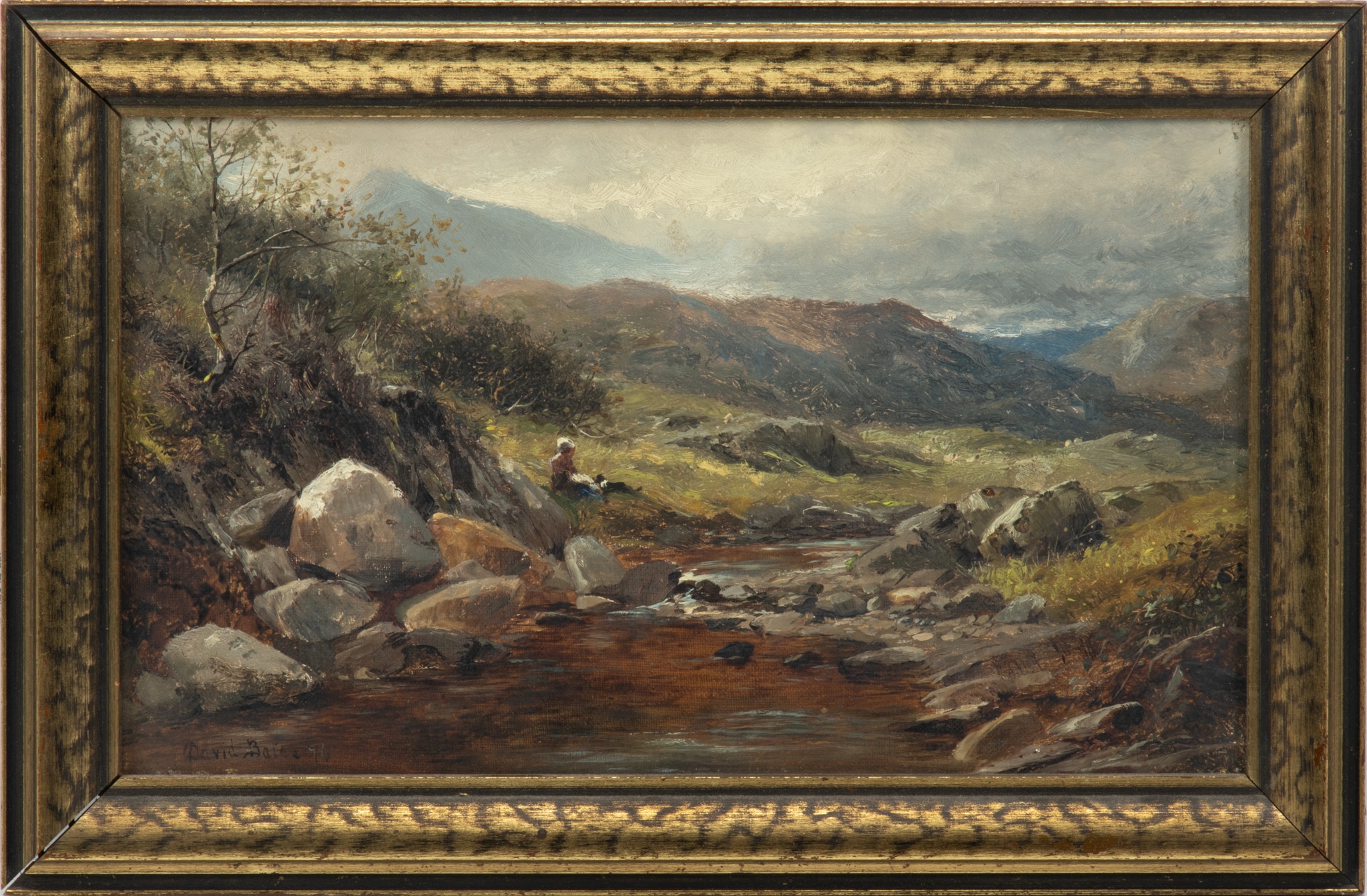 David Bates | Old Road - Bettws (1876) | MutualArt