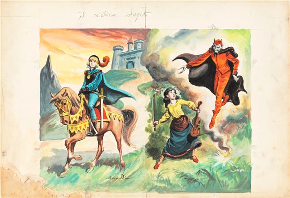 Guido Buzzelli | Bambola - The bewitched violin (1955) | MutualArt