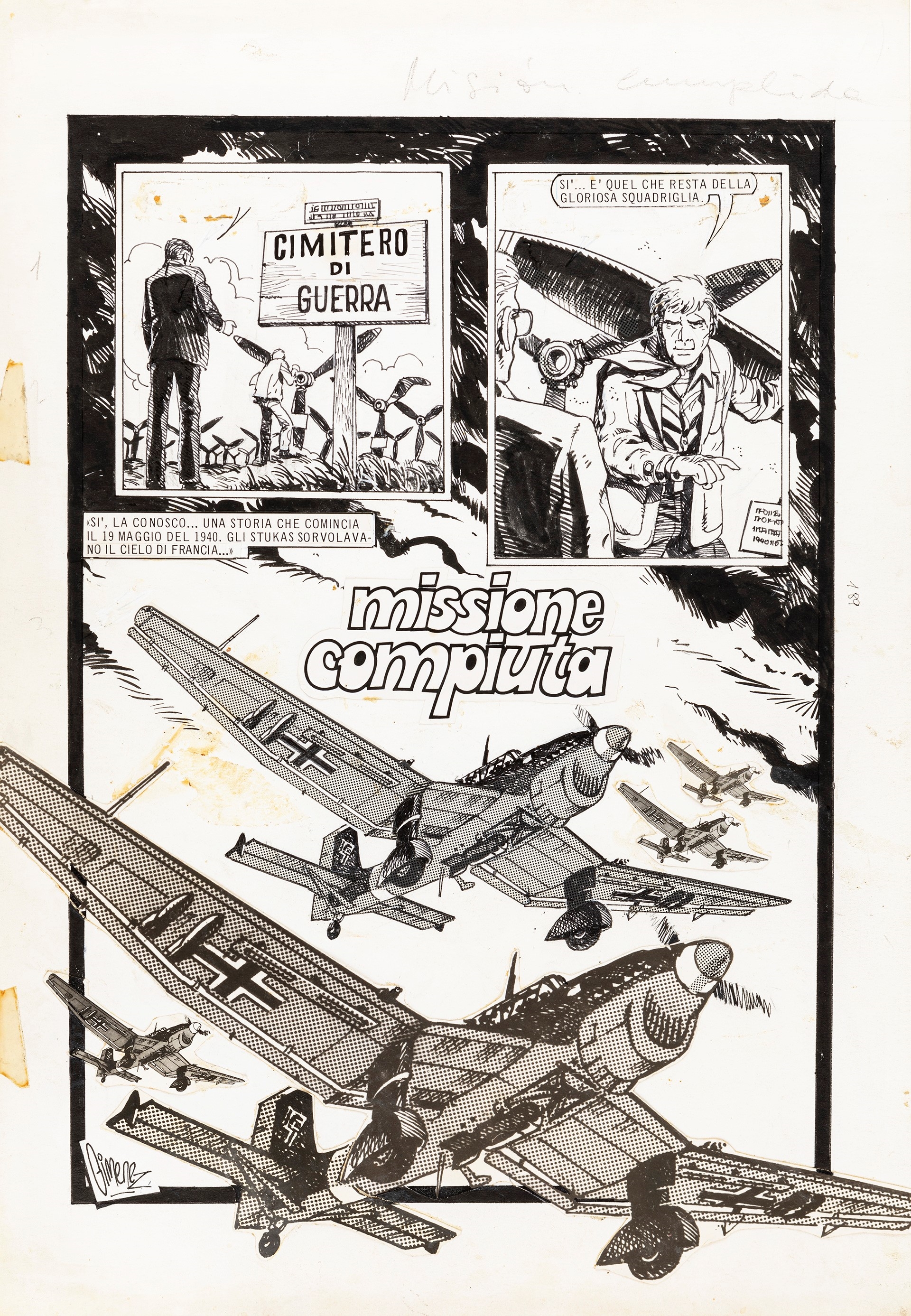 Juan Giménez | Ace of Spades - Mission accomplished (1977) | MutualArt