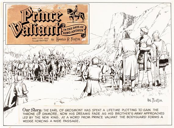 Hal Foster | Prince Valiant - A King Earns a Throne (1967) | MutualArt