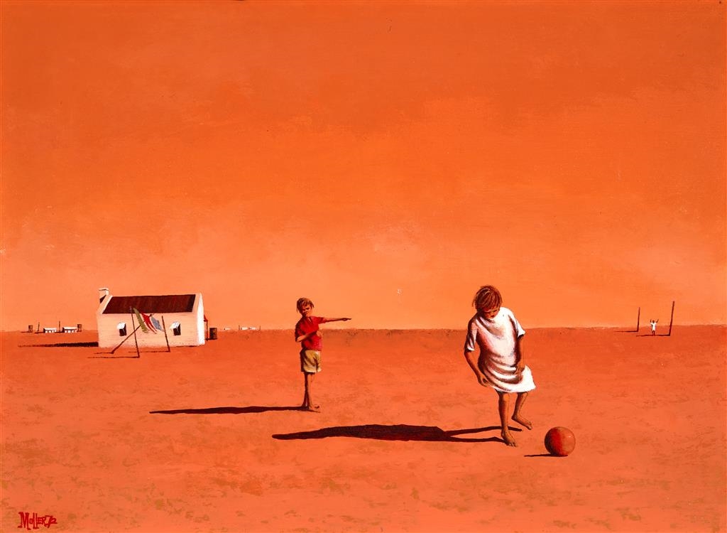 Peter Moller | Outback Football (1970) | MutualArt