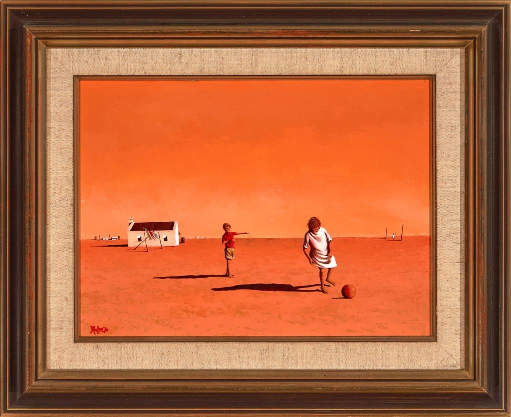 Peter Moller | Outback Football (1970) | MutualArt